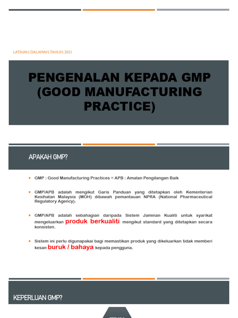 GMP Refresh Training | PDF