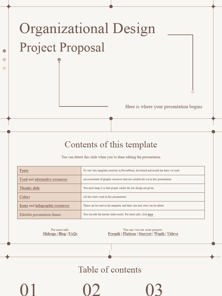 Organizational Design Project Proposal by Slidesgo | PDF | Customer ...