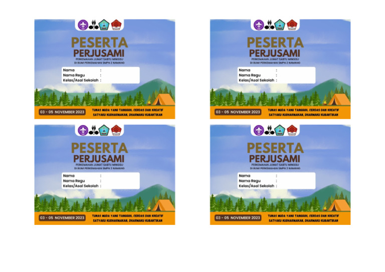 Id Card Peserta | PDF
