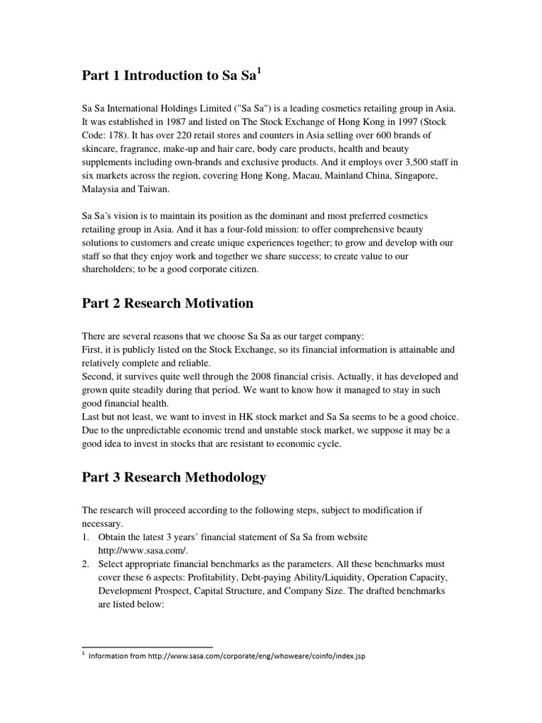 Project Proposal Sample | PDF | Retail | Cosmetics