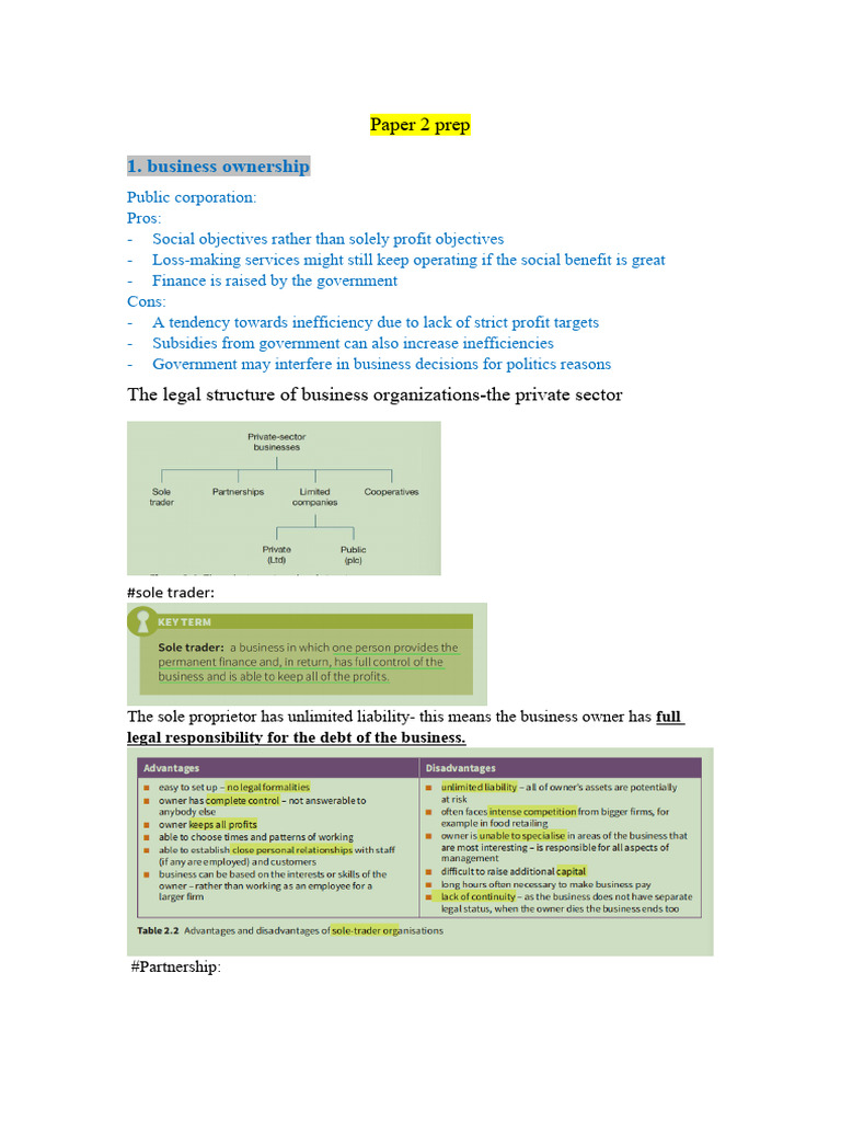 Business Paper 2 Prep | Download Free PDF | Recruitment | Market ...