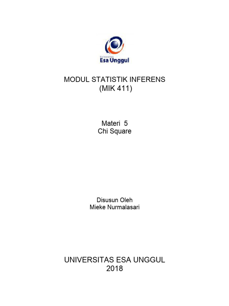 Modul5 Mik411 Chi Square | PDF