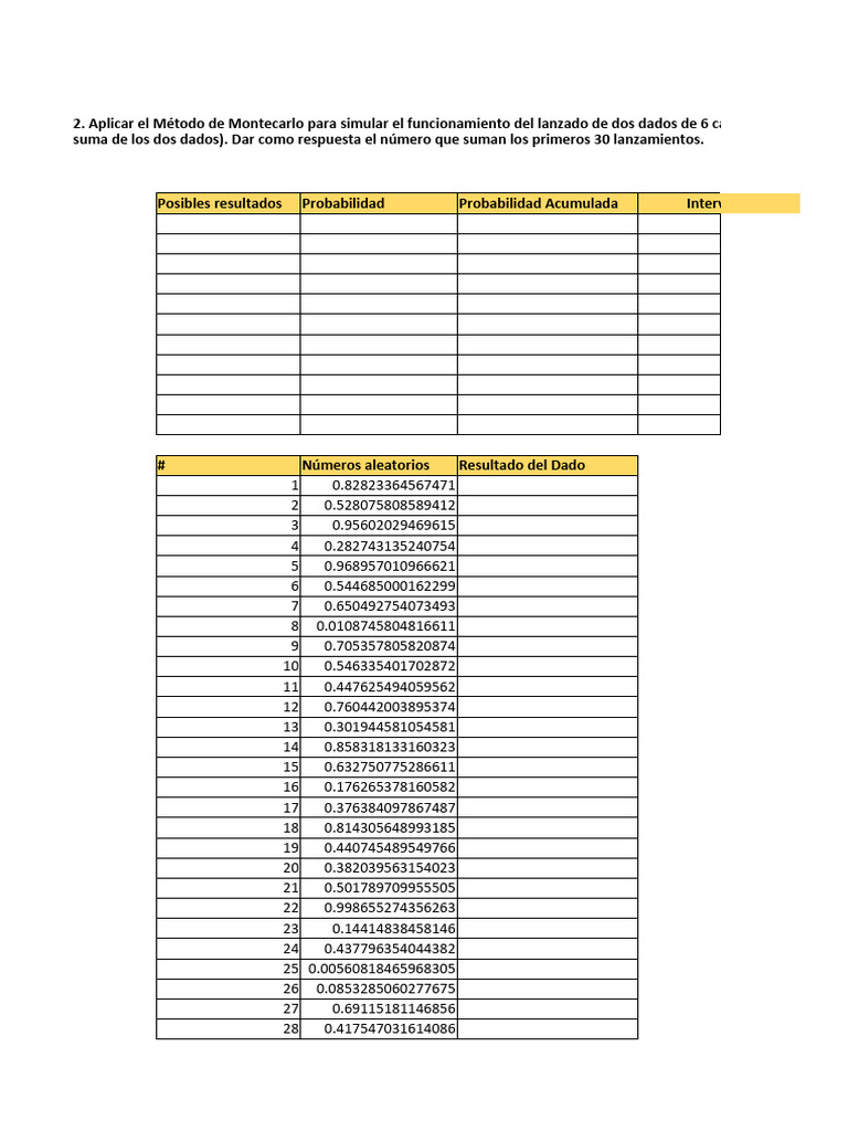 Montecarlo - EJ2 | PDF
