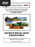 Tle7 - 8-Agri-Agri-Crop Production Q1 M1 W1 | PDF | Plough | Agriculture