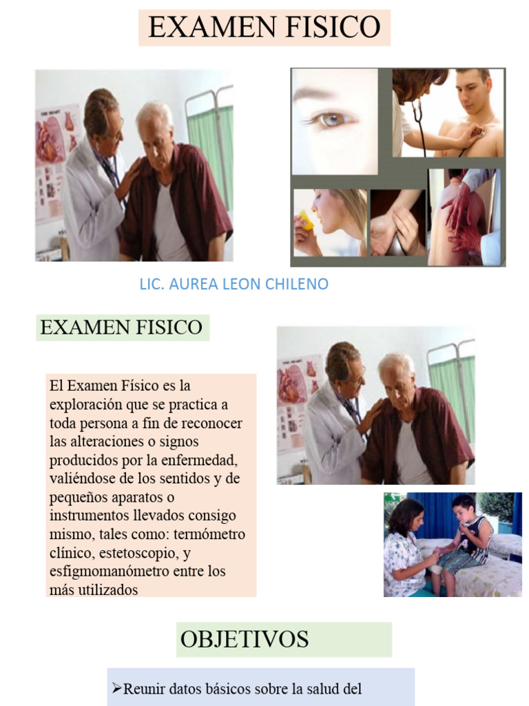 Examen Fisico | PDF | Examen físico | Especialidades Medicas