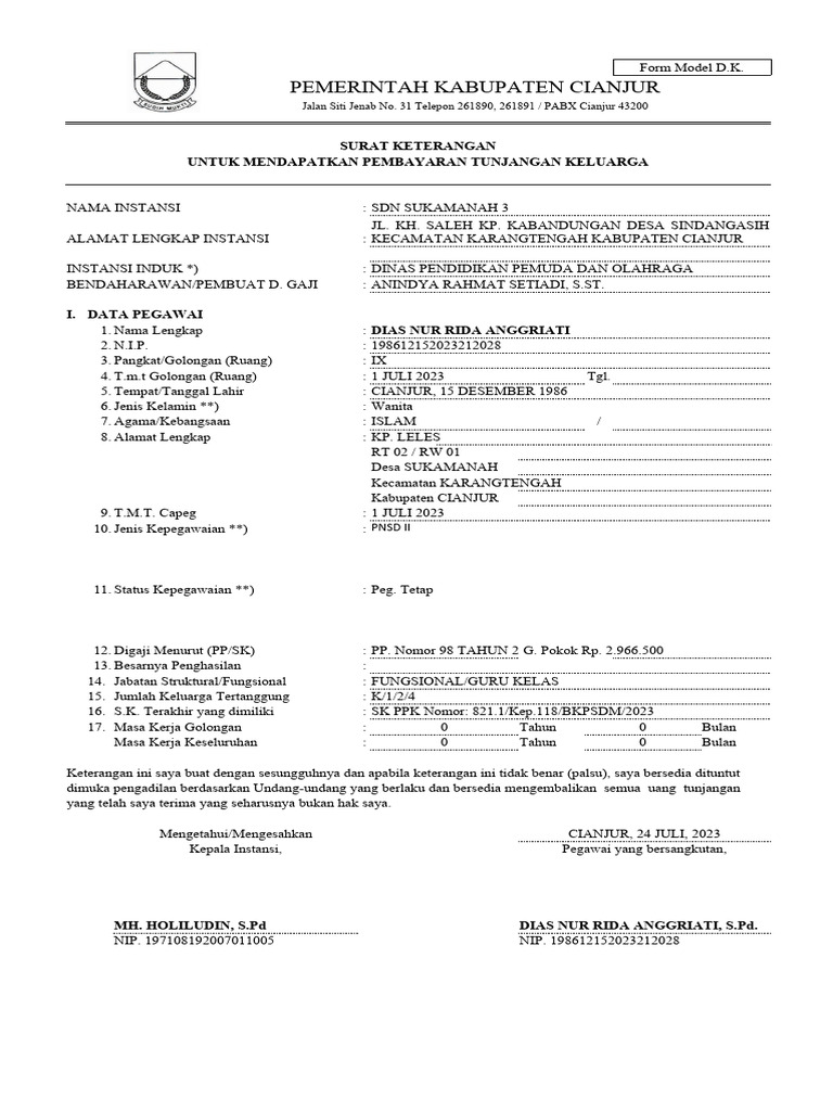 Form Skumptk 2022 | PDF