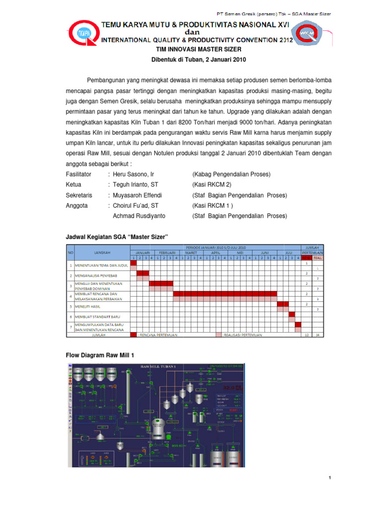 I14. GKM Master Sizer - PT SEMEN GRESIK | PDF