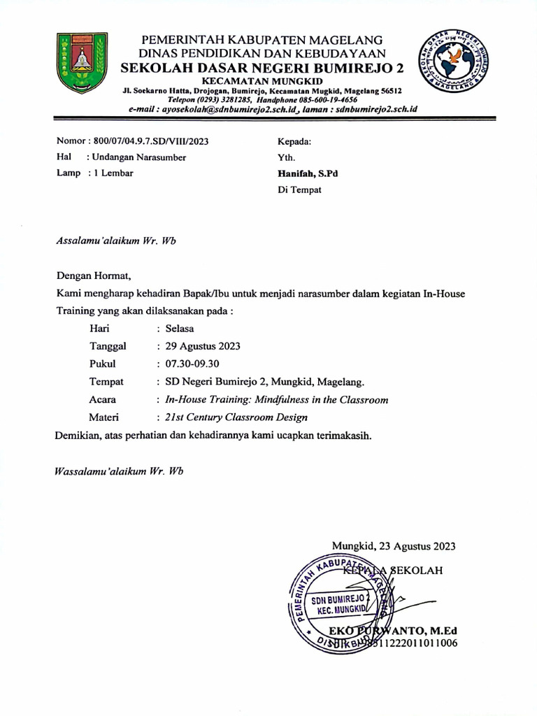 Undangan Narasumber | PDF