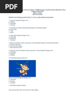 Soal Sumatif B.indo Kelas 1 Bab 3 Awas Kuman | PDF