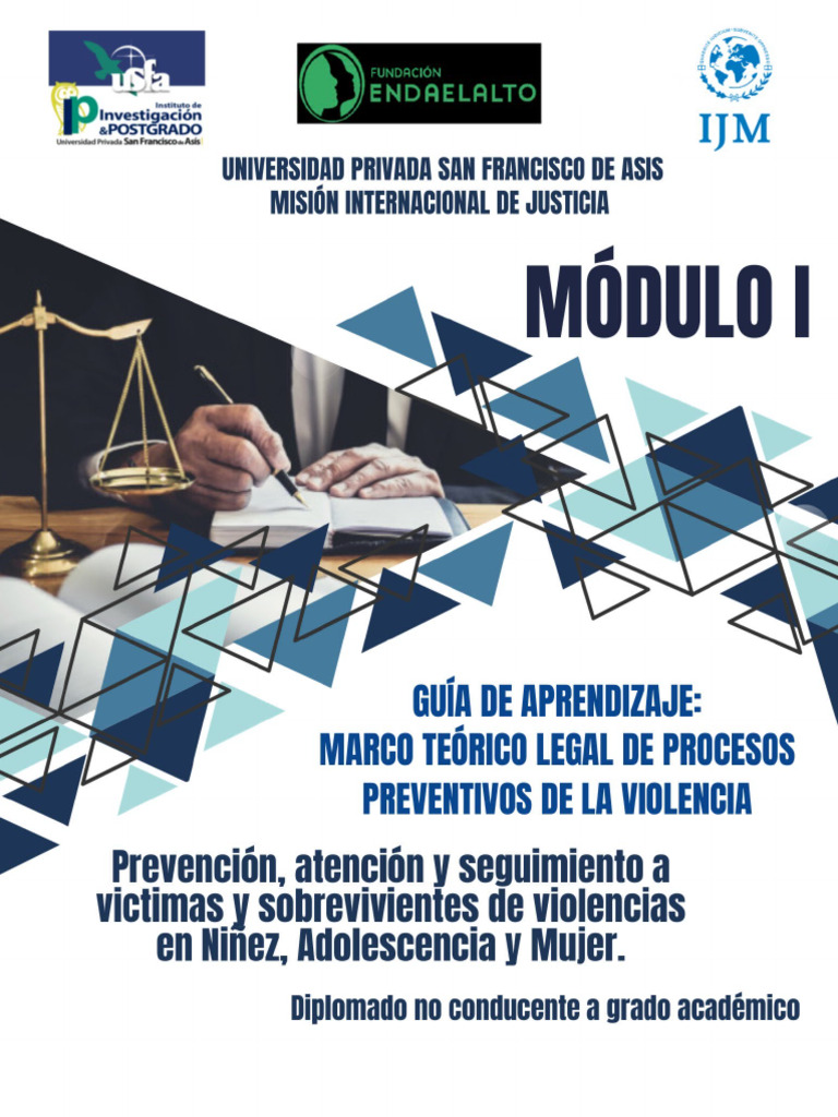202309 Guía Didactica MODULO I | PDF | La violencia contra las mujeres | Justicia