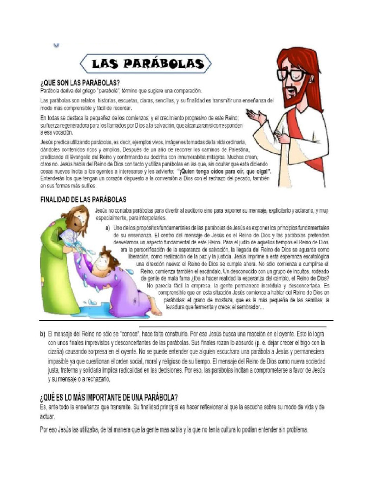 Ficha de Las Parabolas | PDF