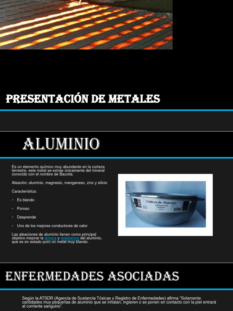 metales-completo-al-100_-1 (1) | PDF | Aluminio | Rieles