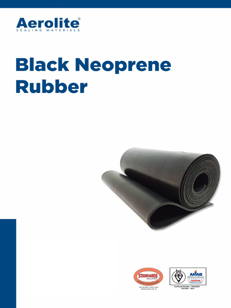 Technical Data-AEROlite Rubber Black Neoprene & Teflon | PDF