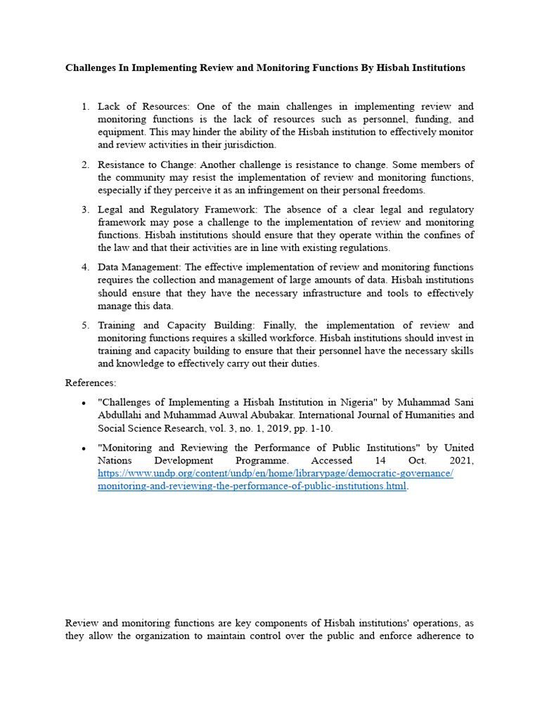 Challenges in Implementing Hisbah | PDF | Privacy | Legitimacy (Political)