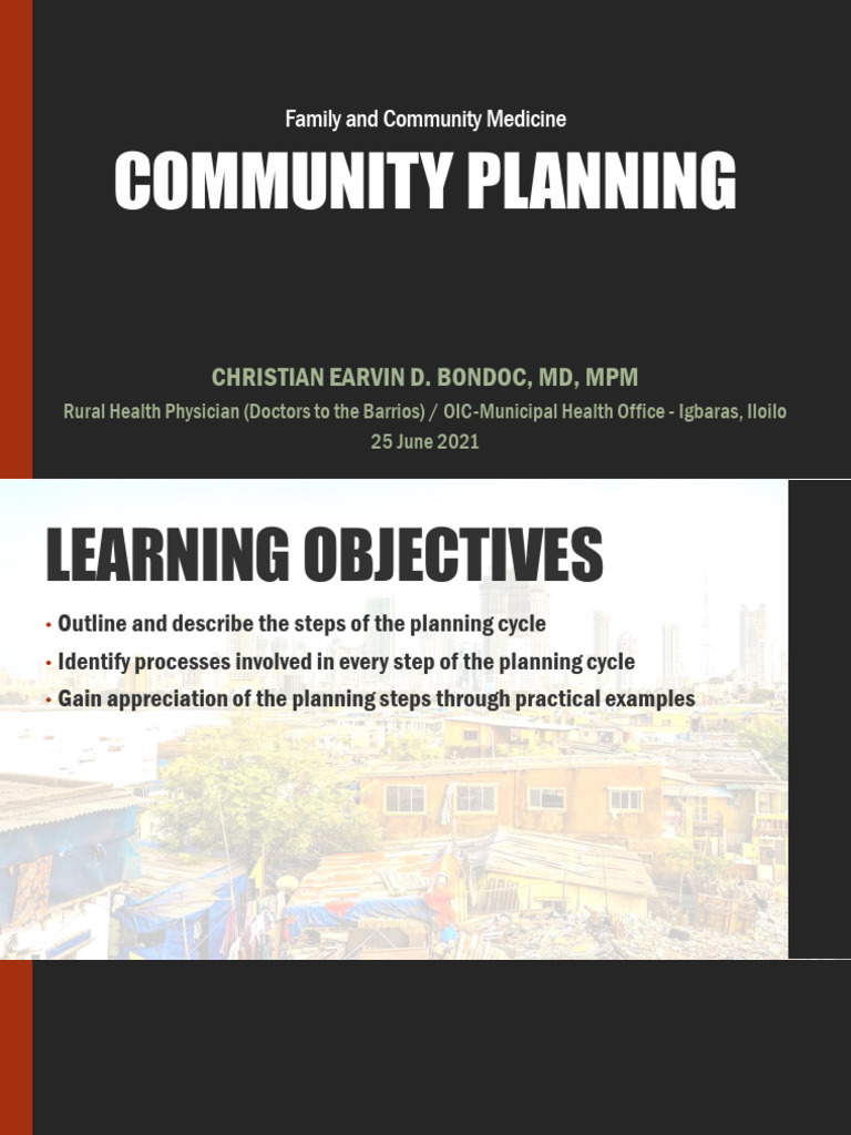 FCM YL1 LEC Community Planning | PDF | Swot Analysis | Goal