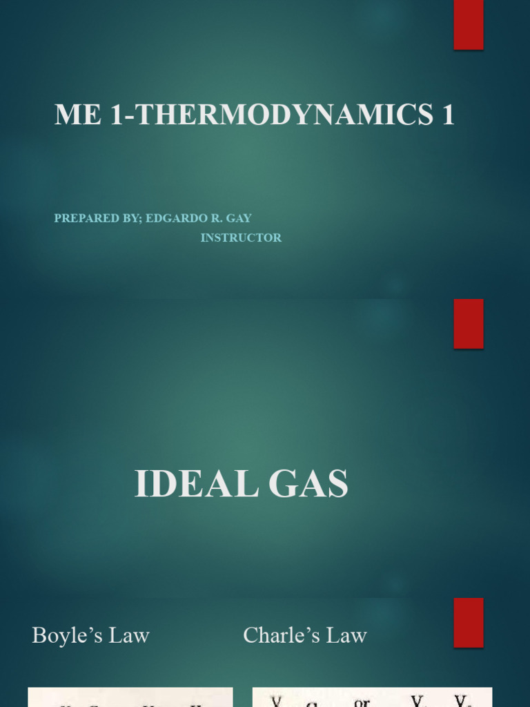 Ideal Gas Thermodynamics Problems | PDF