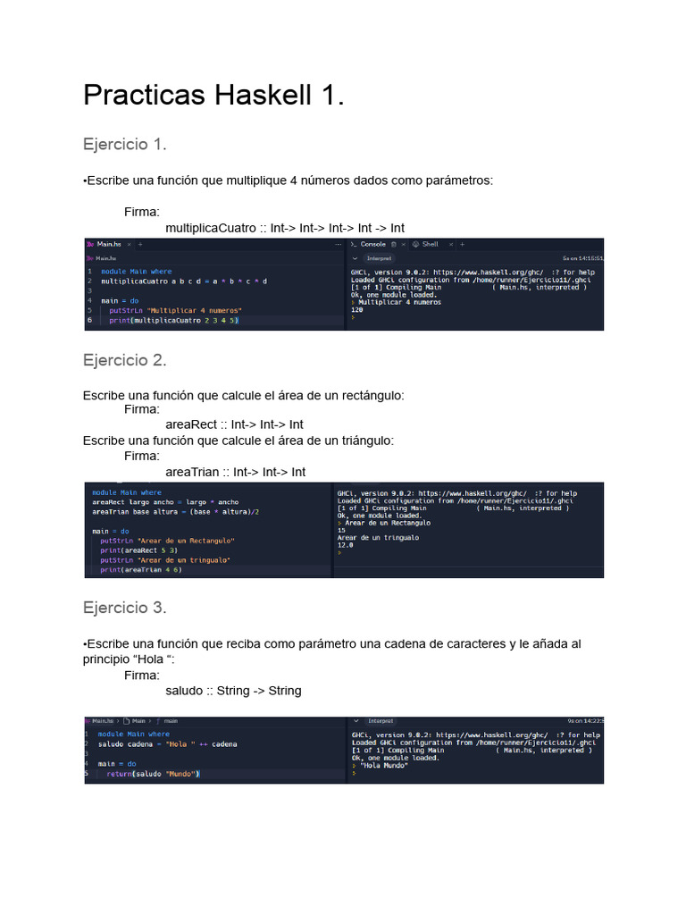 Practicas 1 Haskell | PDF | Triángulo | Zona
