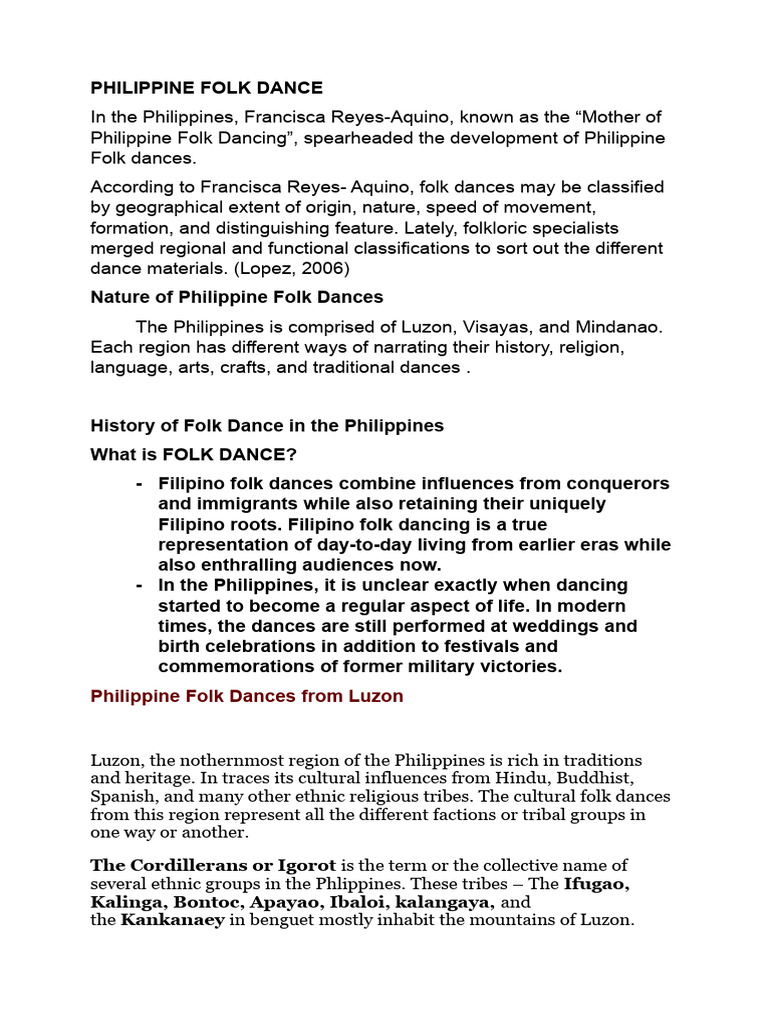 Philippine Folk Dance | PDF | Philippines