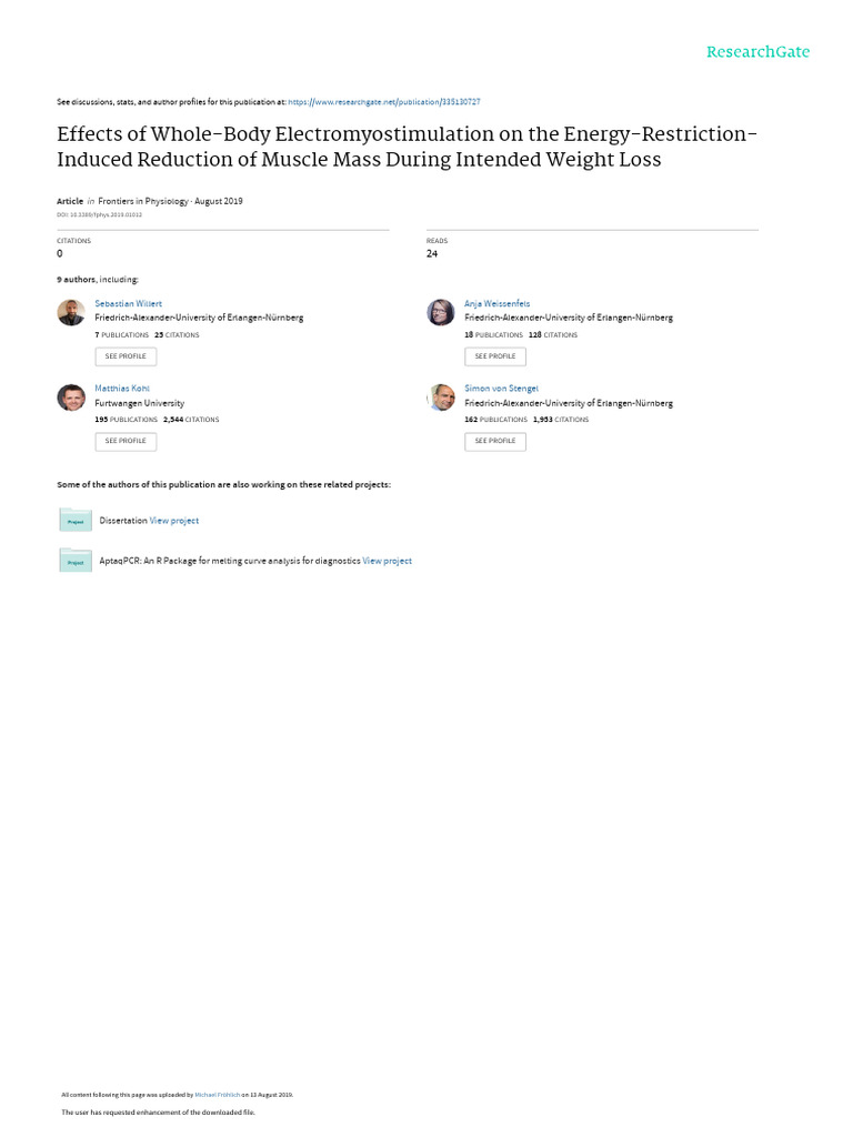 Effects of WB-ems | Download Free PDF | Calorie | Strength Training Effects of WB-ems | Download Free PDF | Calorie | Strength Training