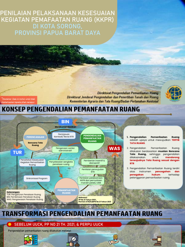 Penilaian PKKPR & PMP-UMK Di Kota Sorong | PDF