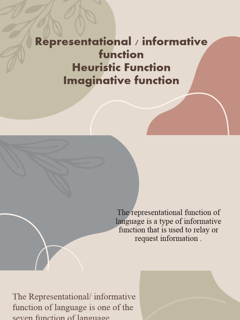 RepresentationaL Informative Function | PDF | Heuristic | Question