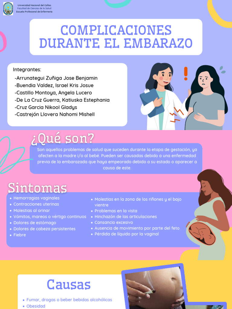 Materno P - Sem 03 - Trabajo 01 - Chalco - Complicaciones Durante El Embarazo | PDF | El ...