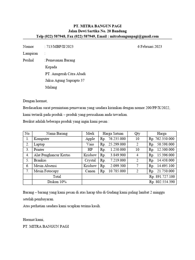 PT MITRA BANGUN PAGI by Zara | PDF