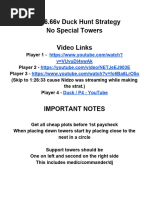 Chikster's TDS Duck Event Strategy | PDF