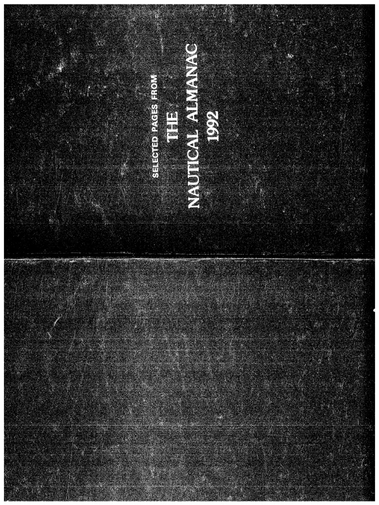 Nautical Almanac 1992 | PDF