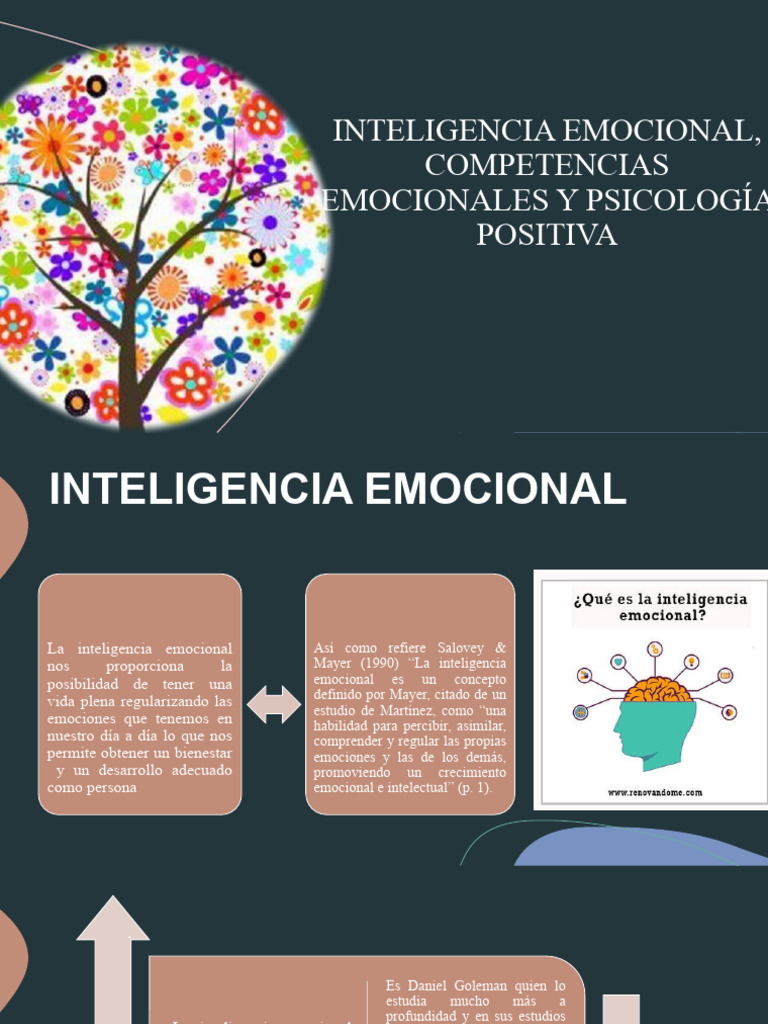 Inteligencia Emocional, Competencias Emocionales y Psicología Positiva ...