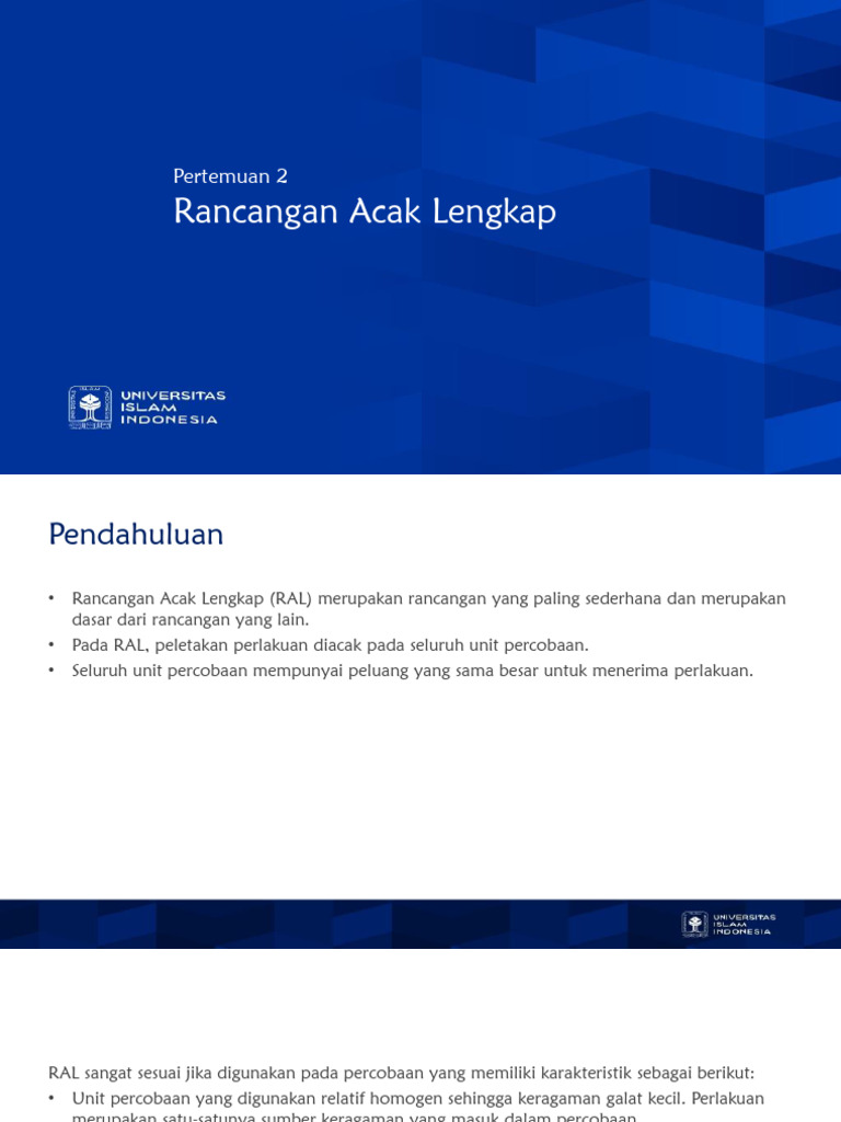 Rancangan Acak Lengkap dalam Percobaan | PDF