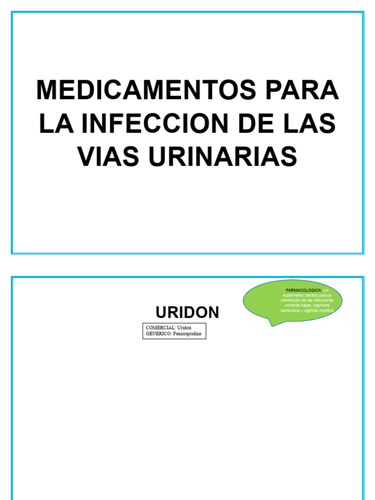 ) Uridon 11 | PDF | Infección del tracto urinario | Especialidades Medicas