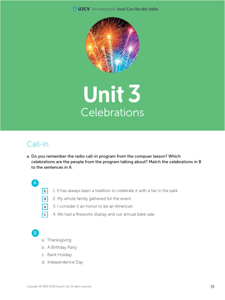 03-Intermediate 1 Workbook Unit 3 | PDF | All Rights Reserved