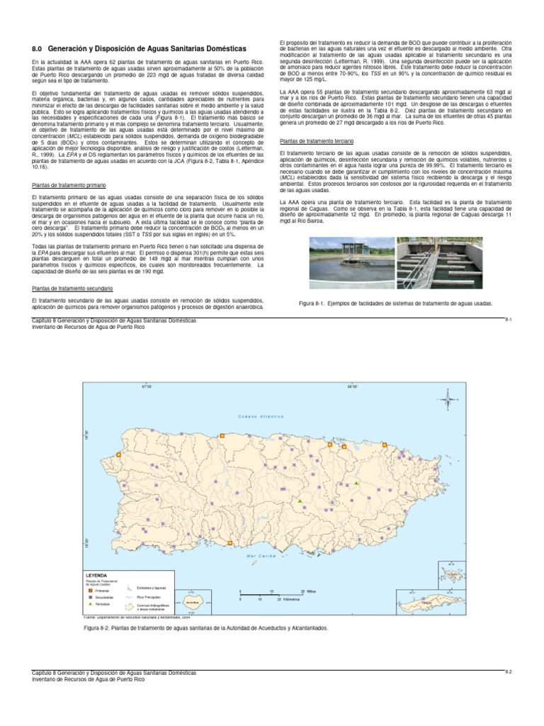 Cap Tulo 9 Aguas Sanitarias en Puerto Rico | Descargar gratis PDF | Tratamiento de aguas ...