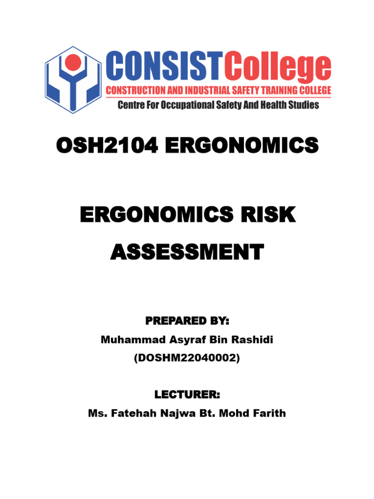 Contoh Era Report Acap | PDF | Human Factors And Ergonomics | Personal Protective Equipment