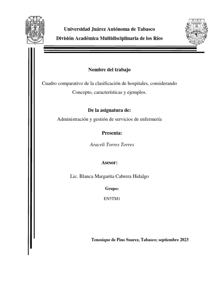 ACT 1 - 2 Parcial - Araceli Torres Torres | PDF | Hospital | Medicina CLINICA