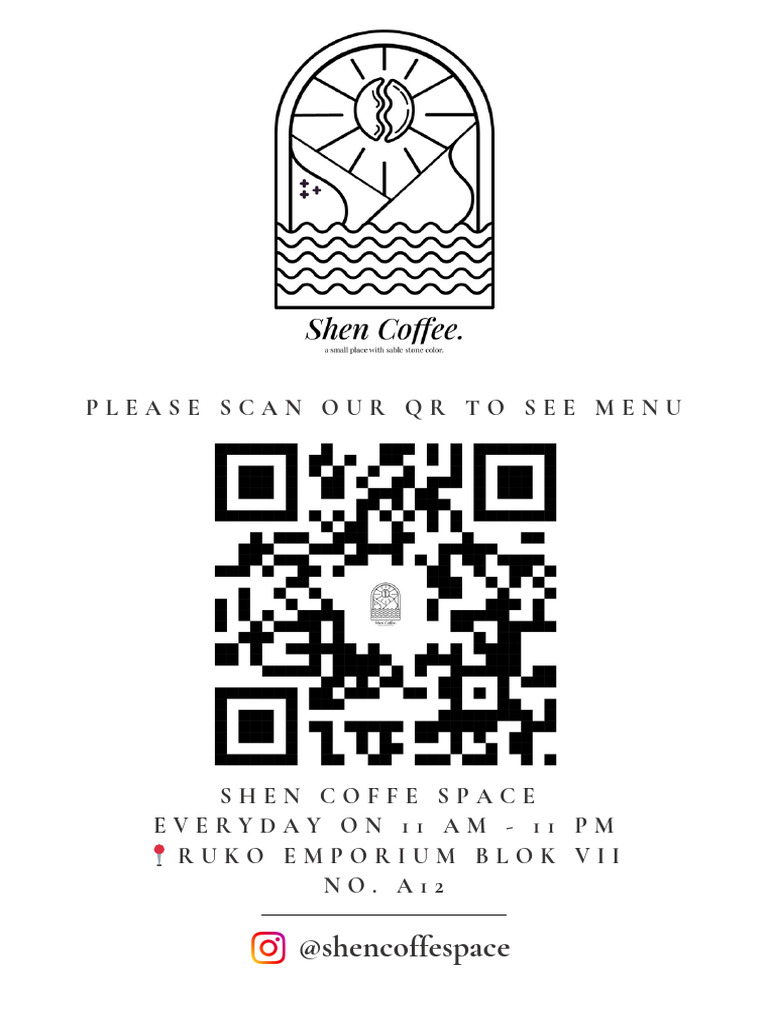 QR Menu Shen Coffee Update | PDF