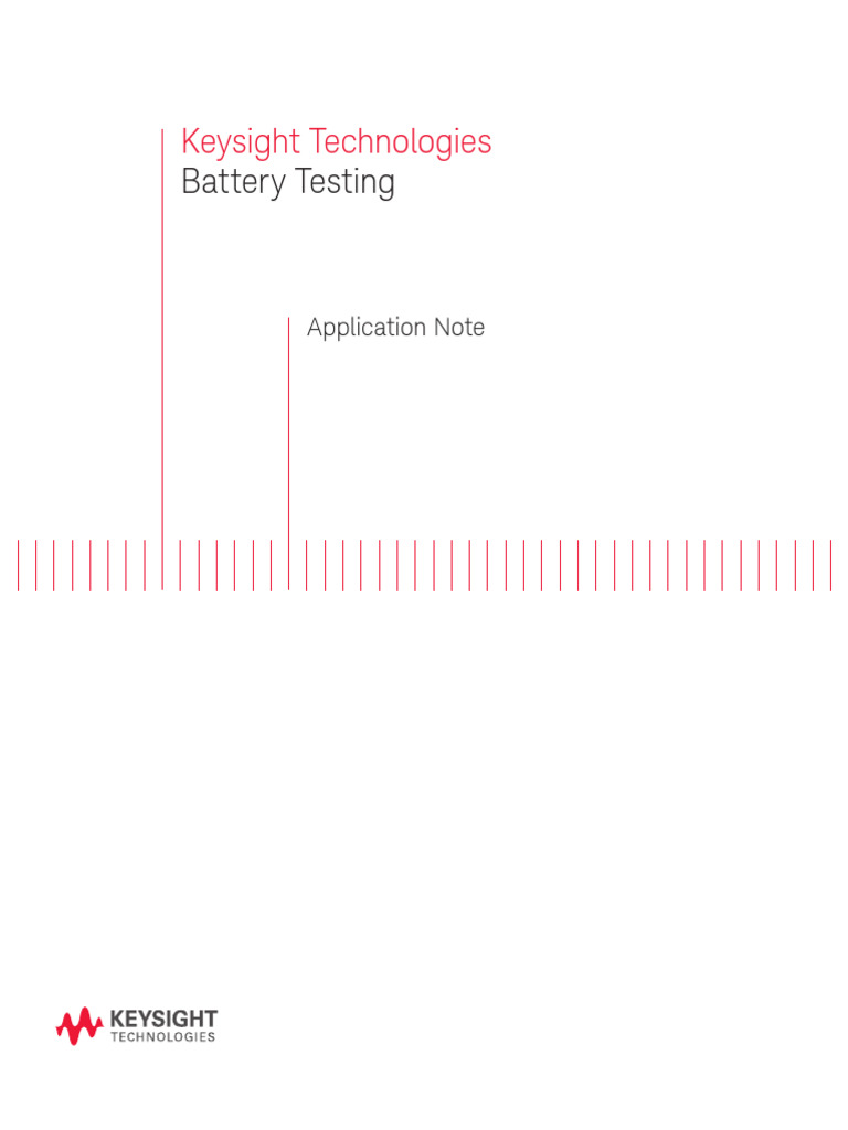 Battery Testing - Application Note | PDF | Rechargeable Battery ...