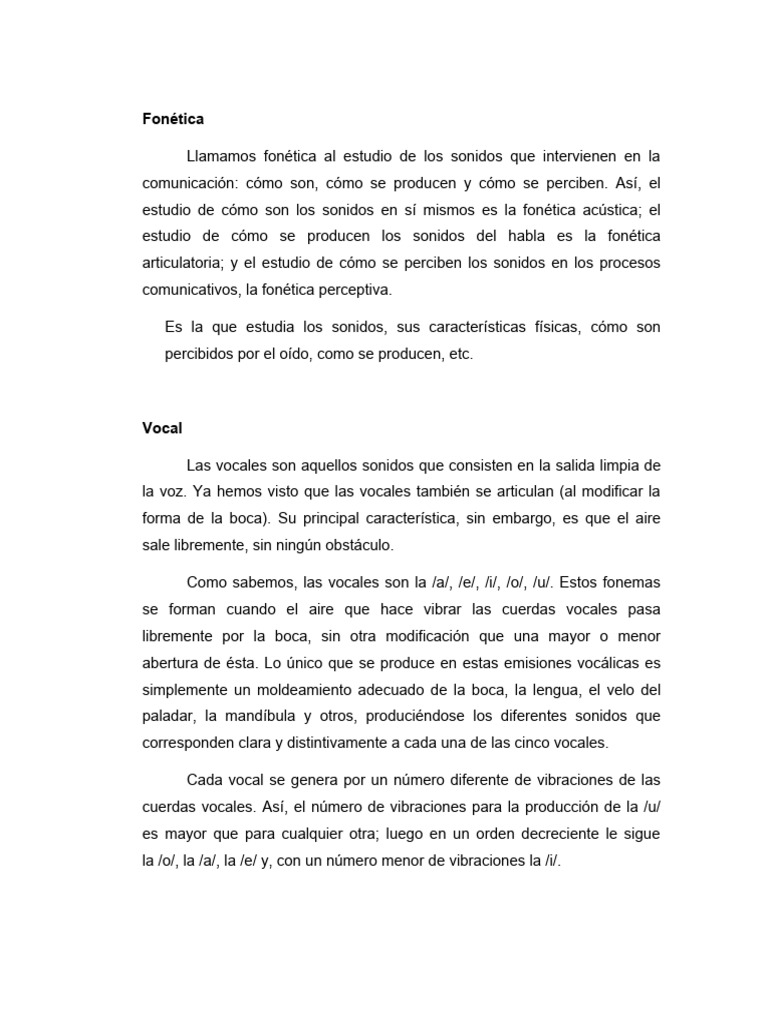 Fonética | PDF | Fonética | Lingüística Fonética | PDF | Fonética | Lingüística