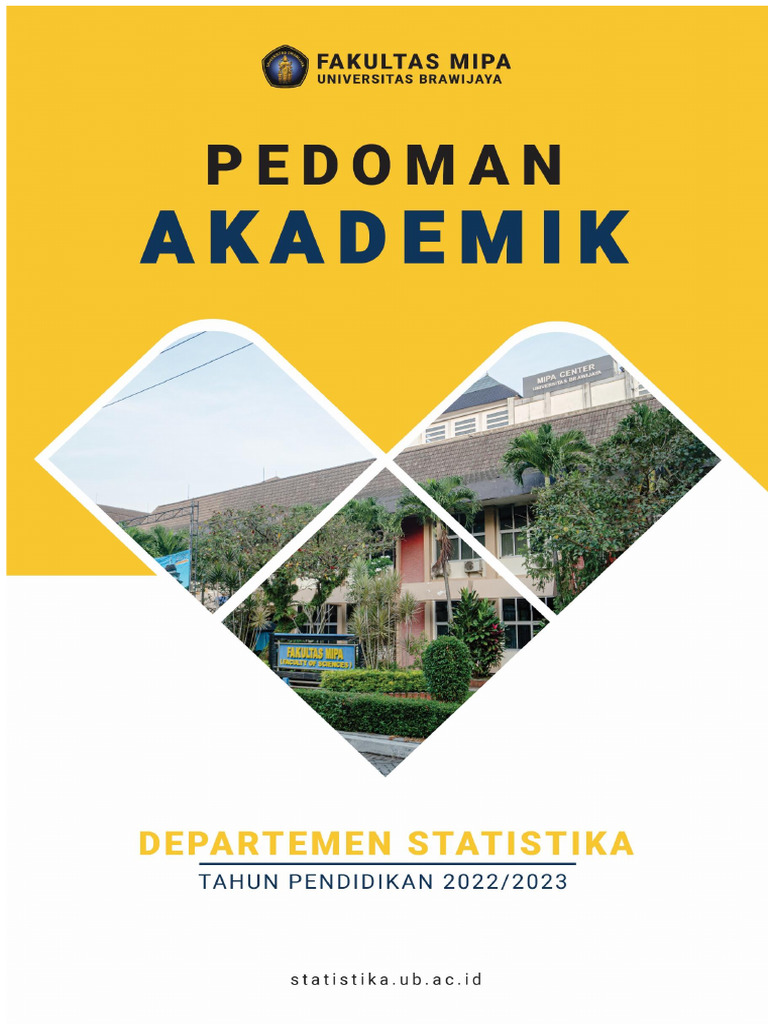 Buku Pedoman Akademik Departemen Statistika 2022 2023 TTD | PDF | Karier & Perkembangan | Bisnis