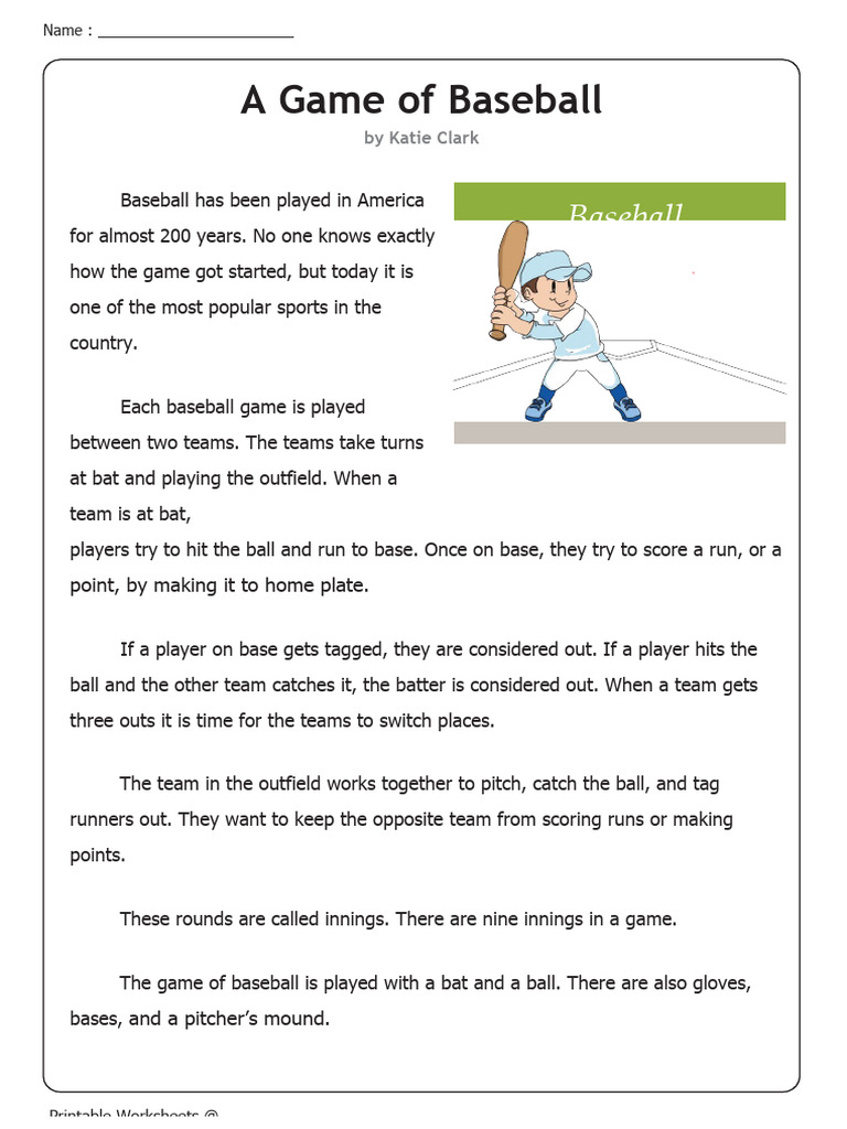 Game of Baseball | Download Free PDF | Baseball Field | Home Run