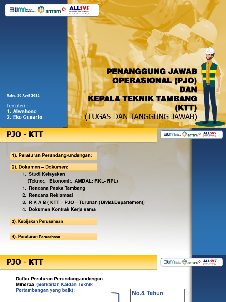 Materi PJO Dan KTT | PDF