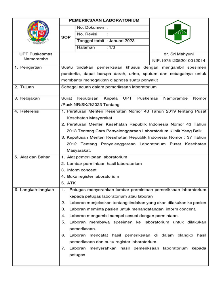 Sop Lab - 082850 | PDF