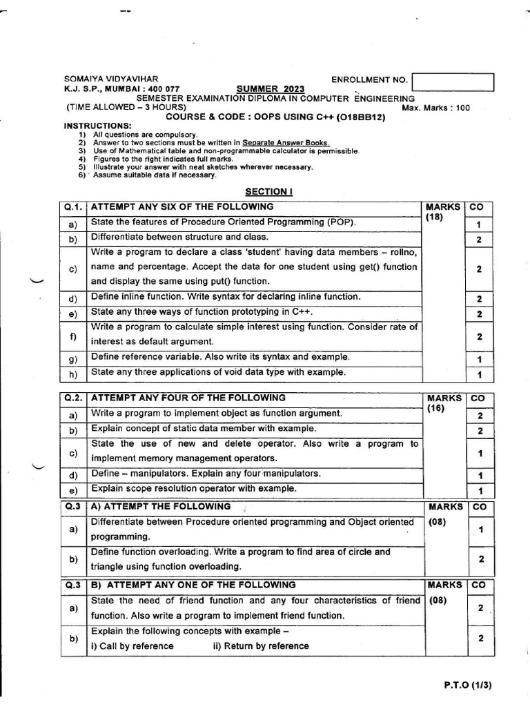 Oops Using C 001 Pdf