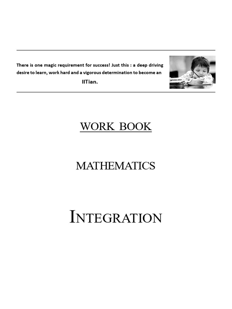 Integration Workbook | PDF | Calculus | Metrology