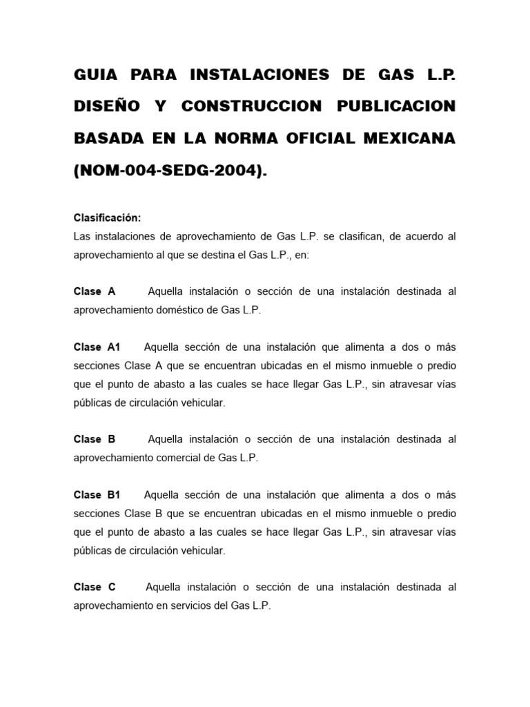 Guia para Instalaciones de Gas LP | PDF | Tubería (transporte de ...