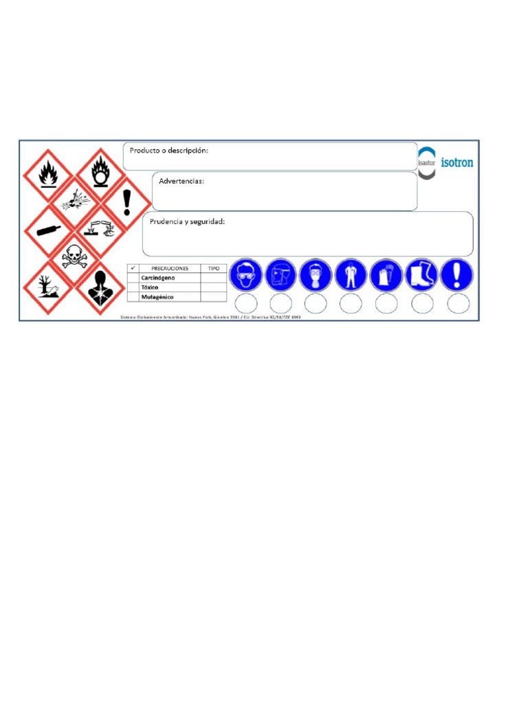 Etiqueta SGA Isotron | PDF
