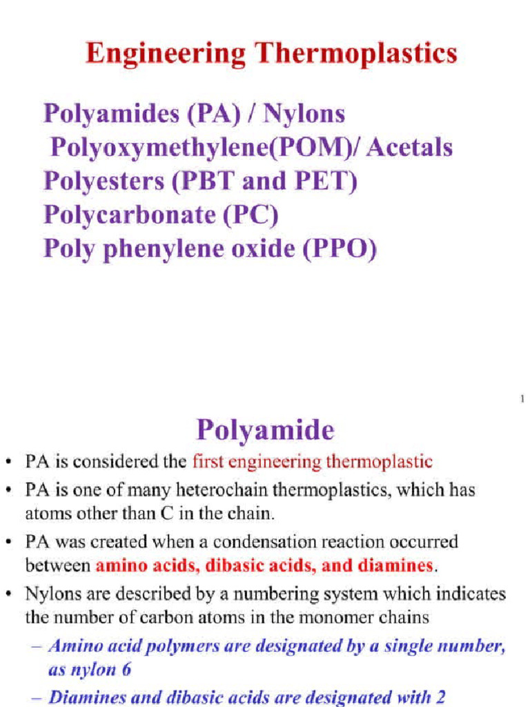 Altered Engineering Thermoplastics | PDF