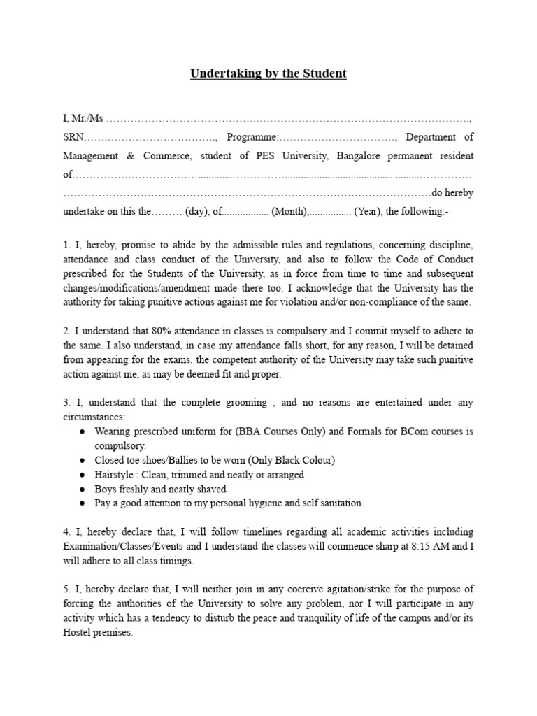 Declaration - Undertaking 2023-Ec | PDF | Justice | Crime & Violence