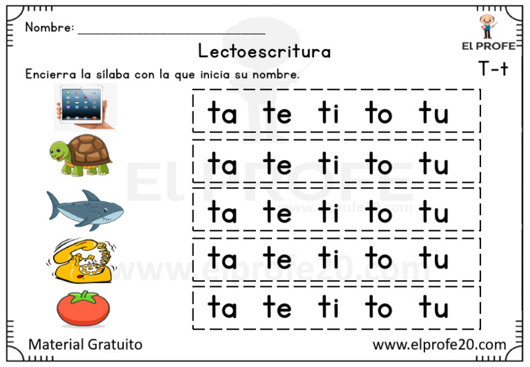 Asimilación de Sílabas T | PDF